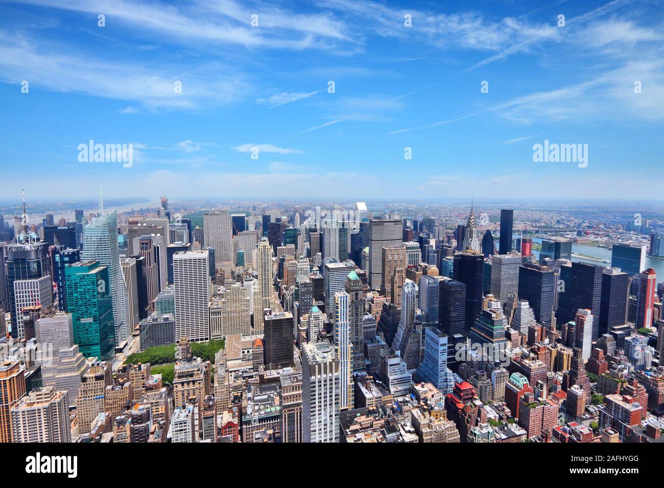 Midtown manhattan aerial hi-res stock photography and images - Alamy