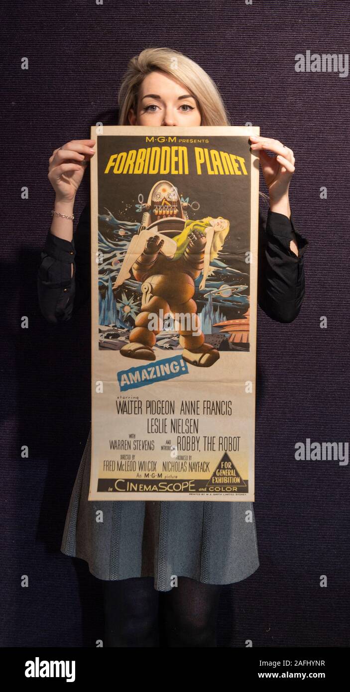 Bonhams, London, UK. 16th December 2019. Entertainment Memorabilia sale ...