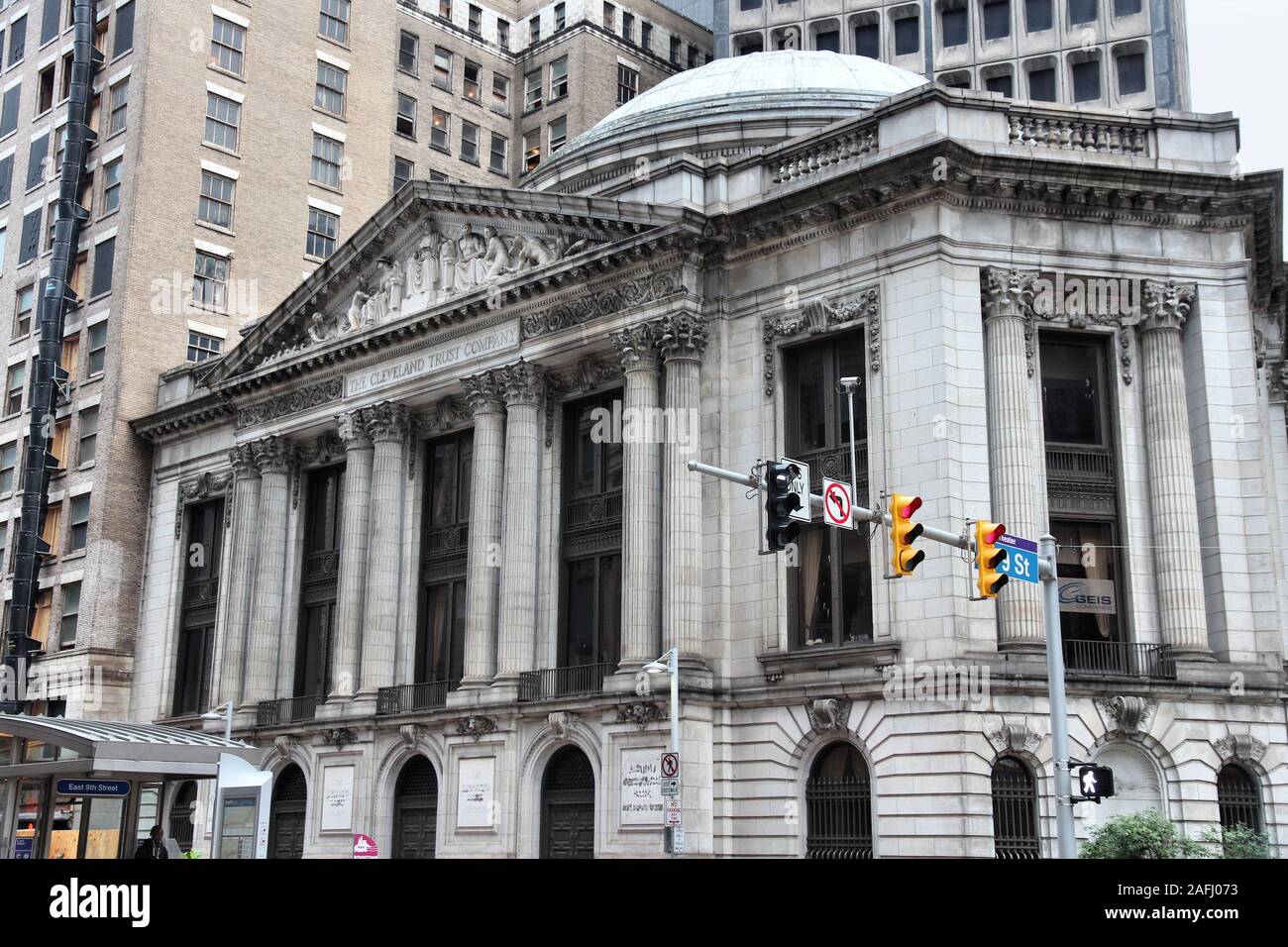 CLEVELAND, USA - JUNE 29, 2013: Cleveland Trust Company Building ...
