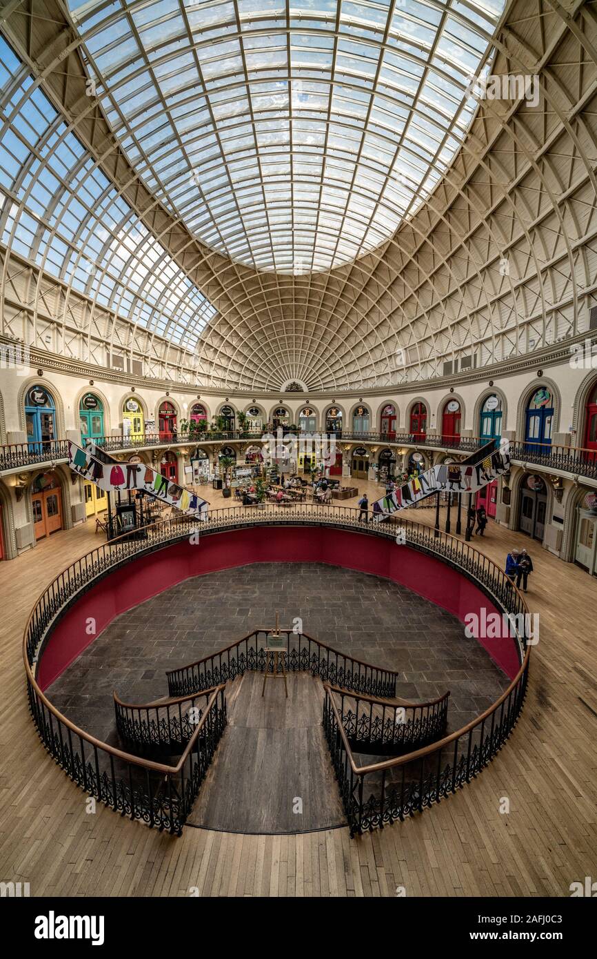 LEEDS, UNITED KINGDOM - AUGUST 13: This is the interior architecture of ...