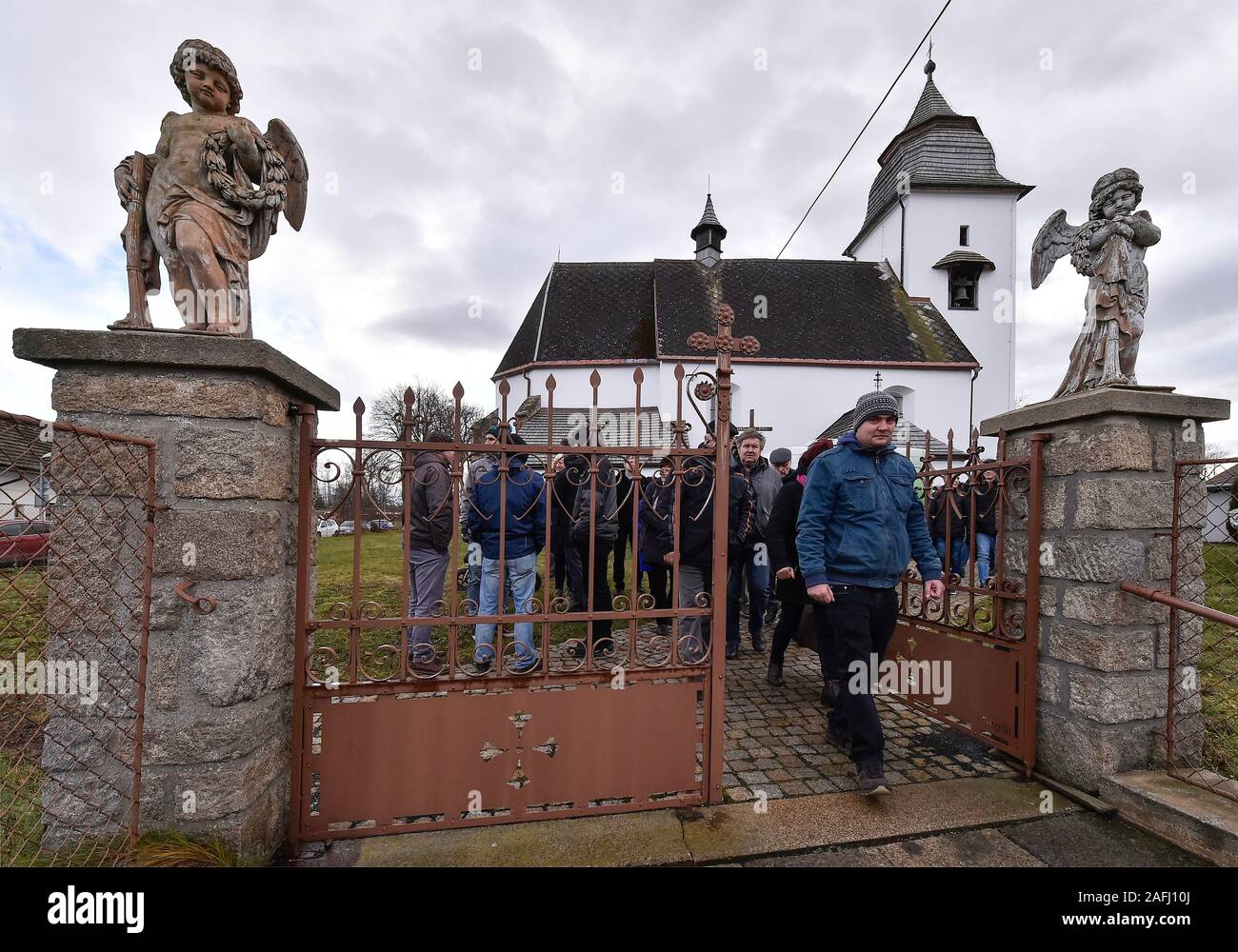 Cihost, Czech Republic. 15th Dec, 2019. A mass in the Cihost village ...
