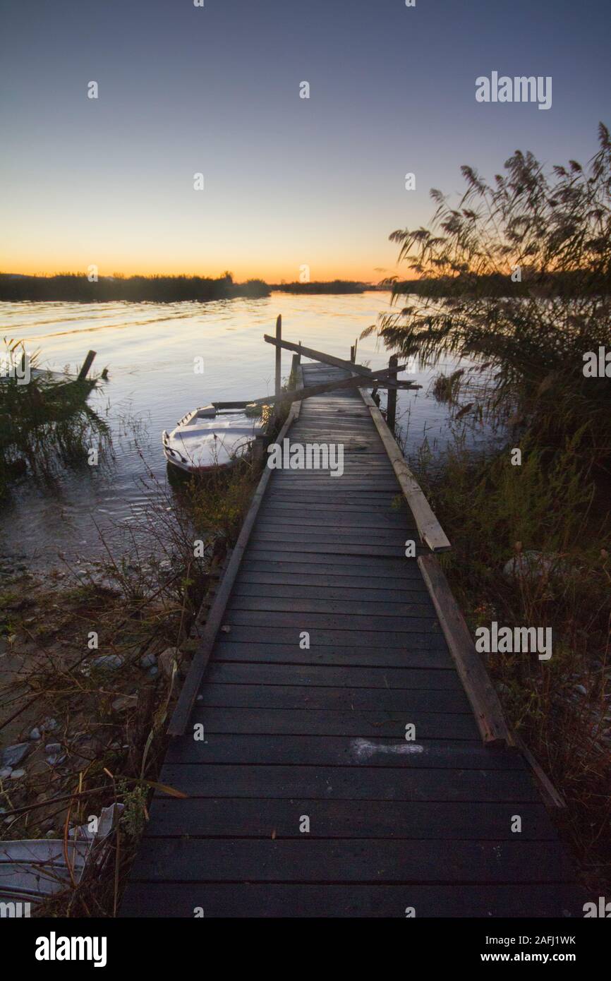 Rural boat dock hi-res stock photography and images - Alamy