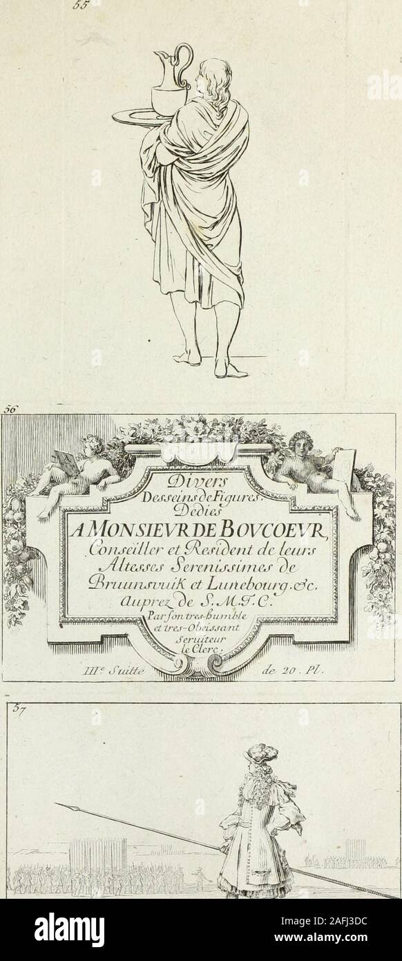 . Œuvres choisies de Sébastien Le Clerc, chevalier romain, dessinateur ...