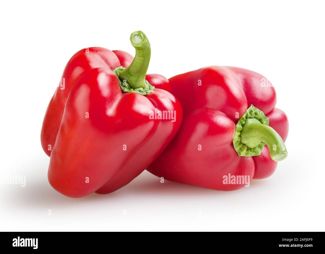 Red paprika pepper isolated on white background Stock Photo - Alamy