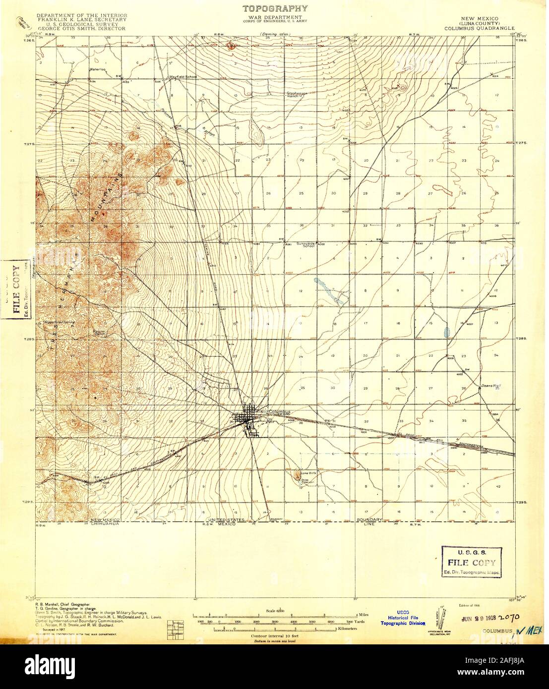 Columbus new mexico map hi-res stock photography and images - Alamy
