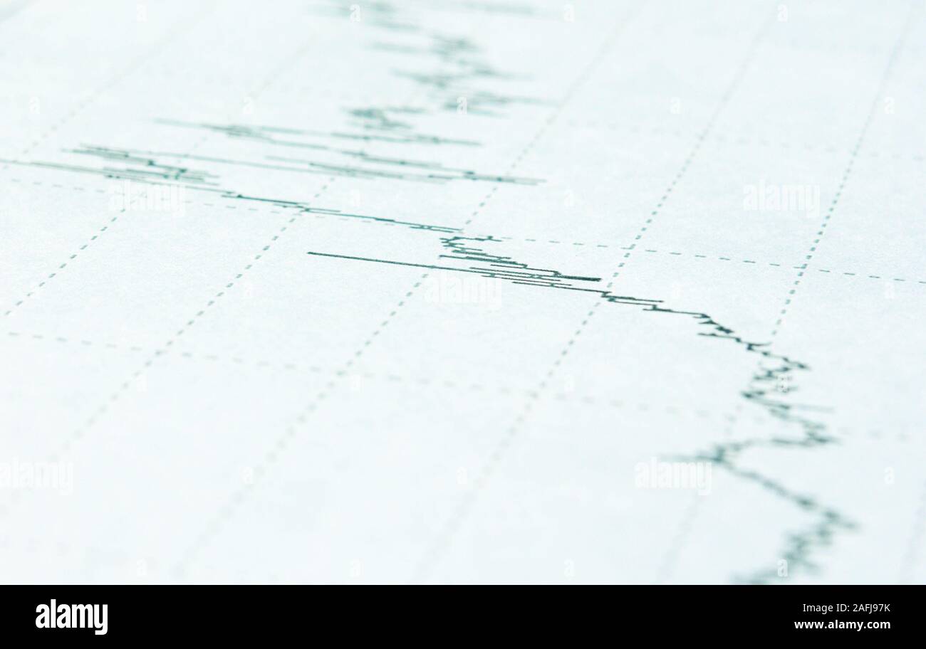 Concept image of data collection and statistical work:the business ...