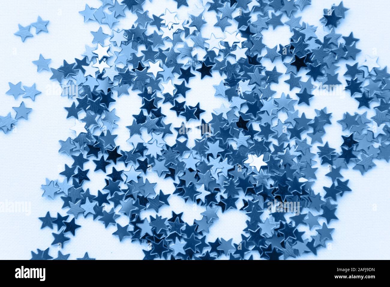 Abstract glowing stars background in classic blue color Stock Photo - Alamy