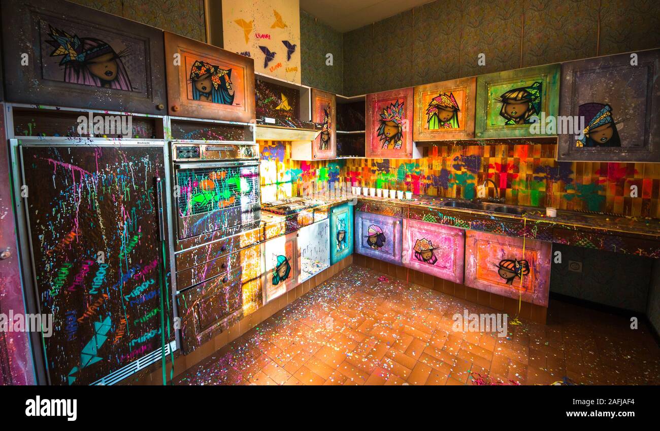 Graffiti Art Design Kitchen