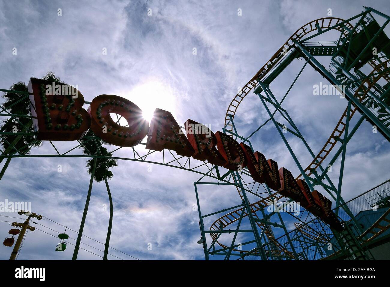 Santa Cruz Beach Boardwalk Amusement Park, amusement park with numerous ...