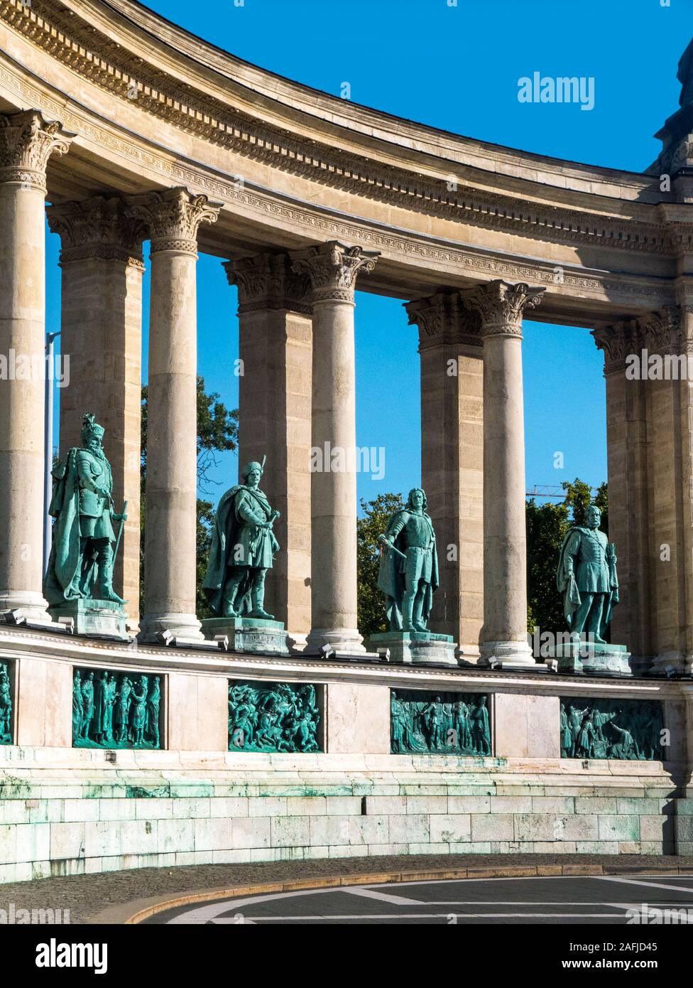 Heroes Square is one of the major squares in Budapest, Hungary, noted ...