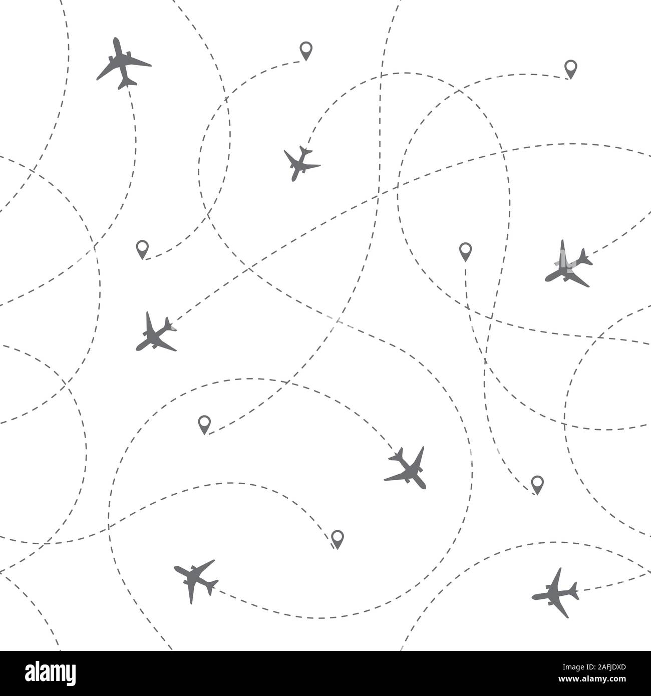 Flight pattern plane Stock Vector Images - Alamy