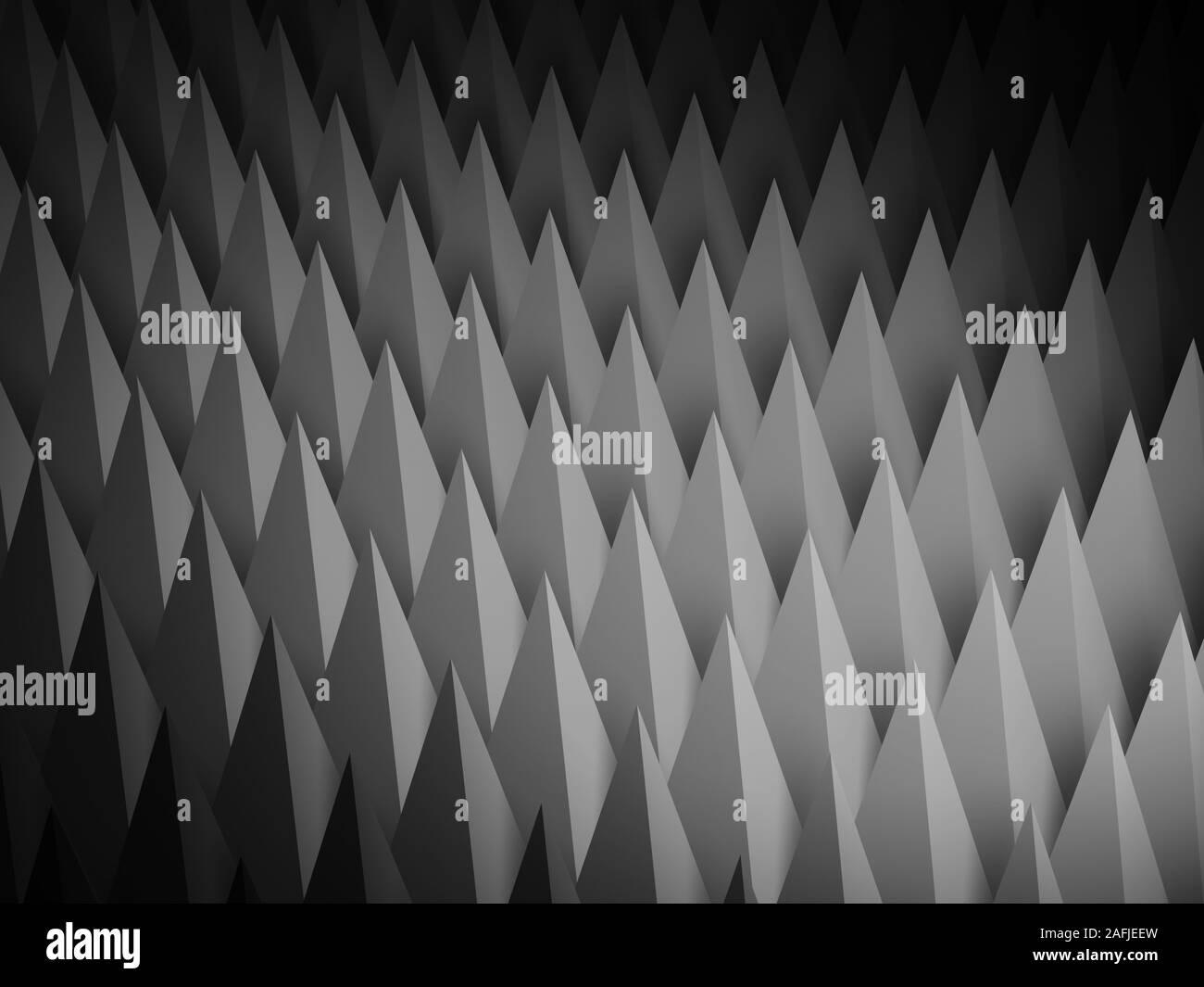 Abstract Dark Digital Relief Structure Cg Background With Sharp Triangular Surface Pattern 3d