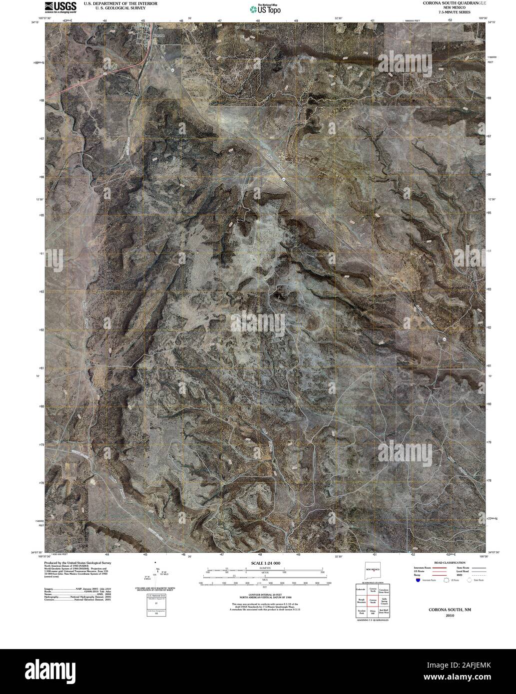 Corona new mexico map hi-res stock photography and images - Alamy