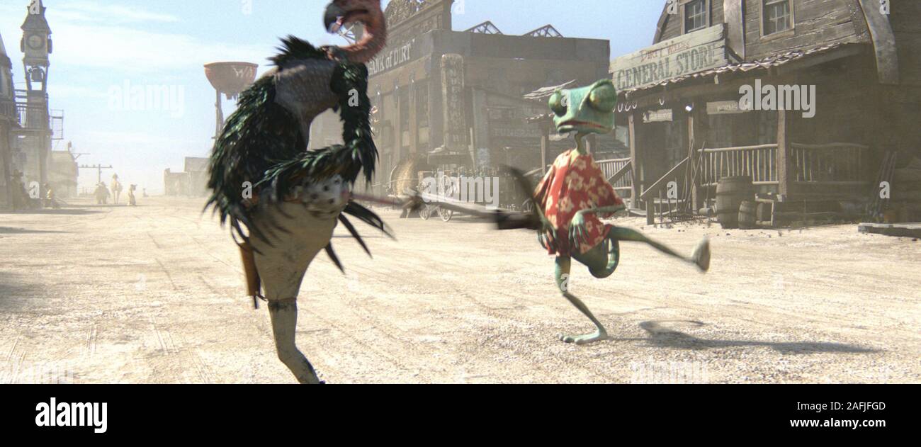 Rango Year : 2011 USA Director : Gore Verbinski Animation Stock Photo ...