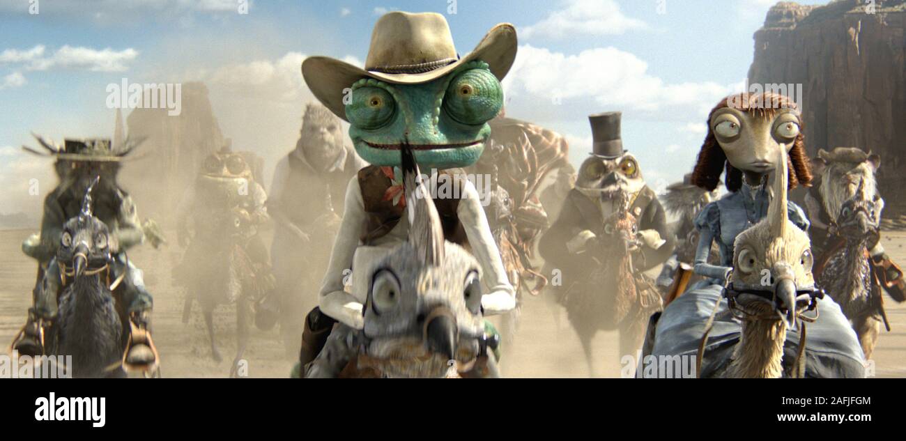 Rango Year : 2011 USA Director : Gore Verbinski Animation Stock Photo ...