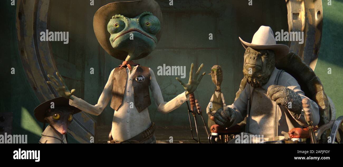 Rango Year : 2011 USA Director : Gore Verbinski Animation Stock Photo ...