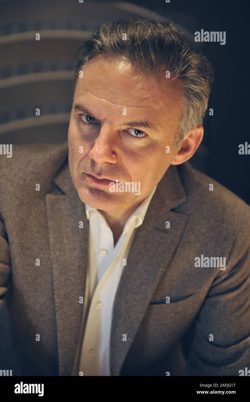 Eric Brunet, French journalist. Paris, December 2013 Stock Photo - Alamy