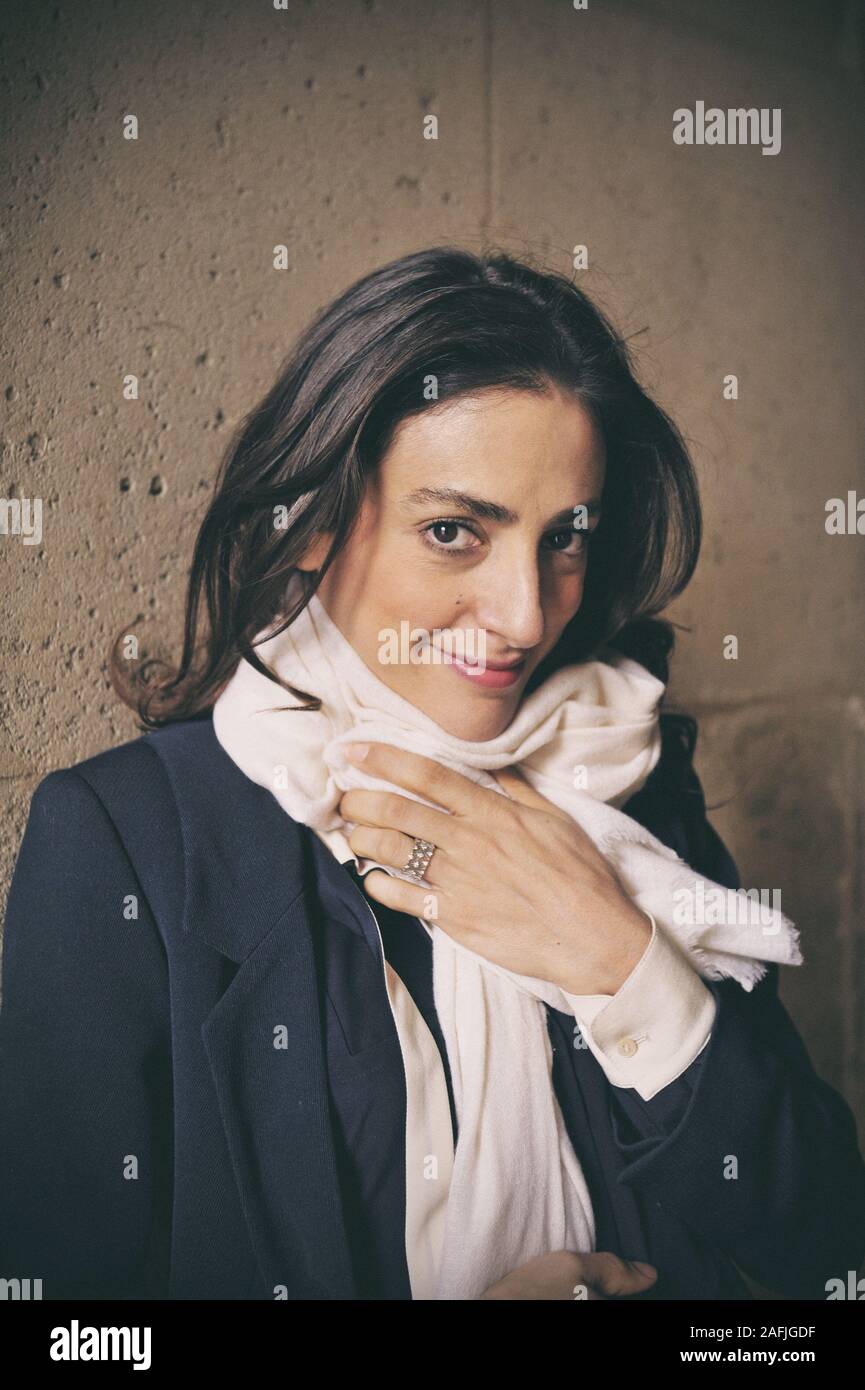 Anna Cabana, French journalist and author. Paris, March 2014 Stock ...