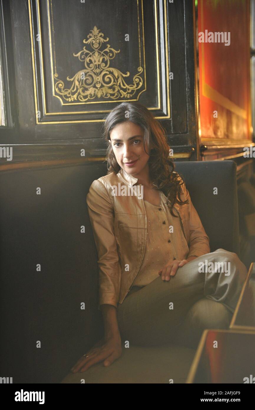 Anna Cabana, French journalist and author. Paris, March 2014 Stock ...