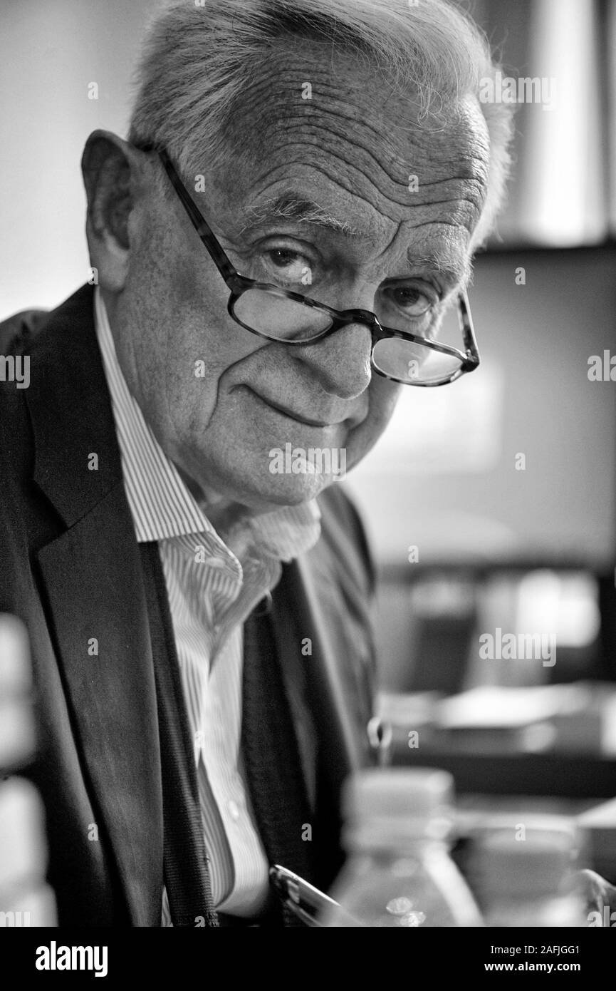 Philippe Labro,French journalist and author. Paris, March 2016 Stock ...