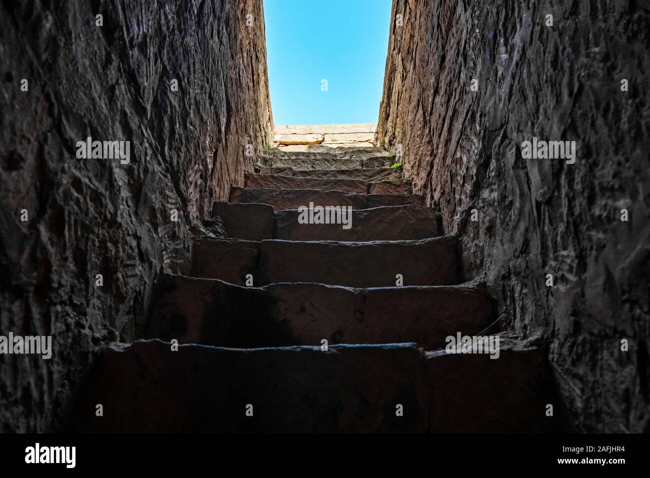 Scary dark stone steps hi-res stock photography and images - Alamy