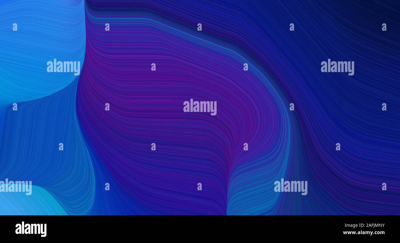 artistic colorful abstract wave background with midnight blue, dodger ...