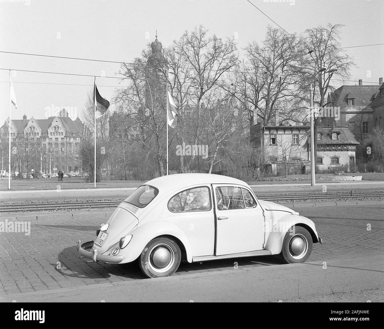 Car back volkswagen beetle car Black and White Stock Photos & Images ...