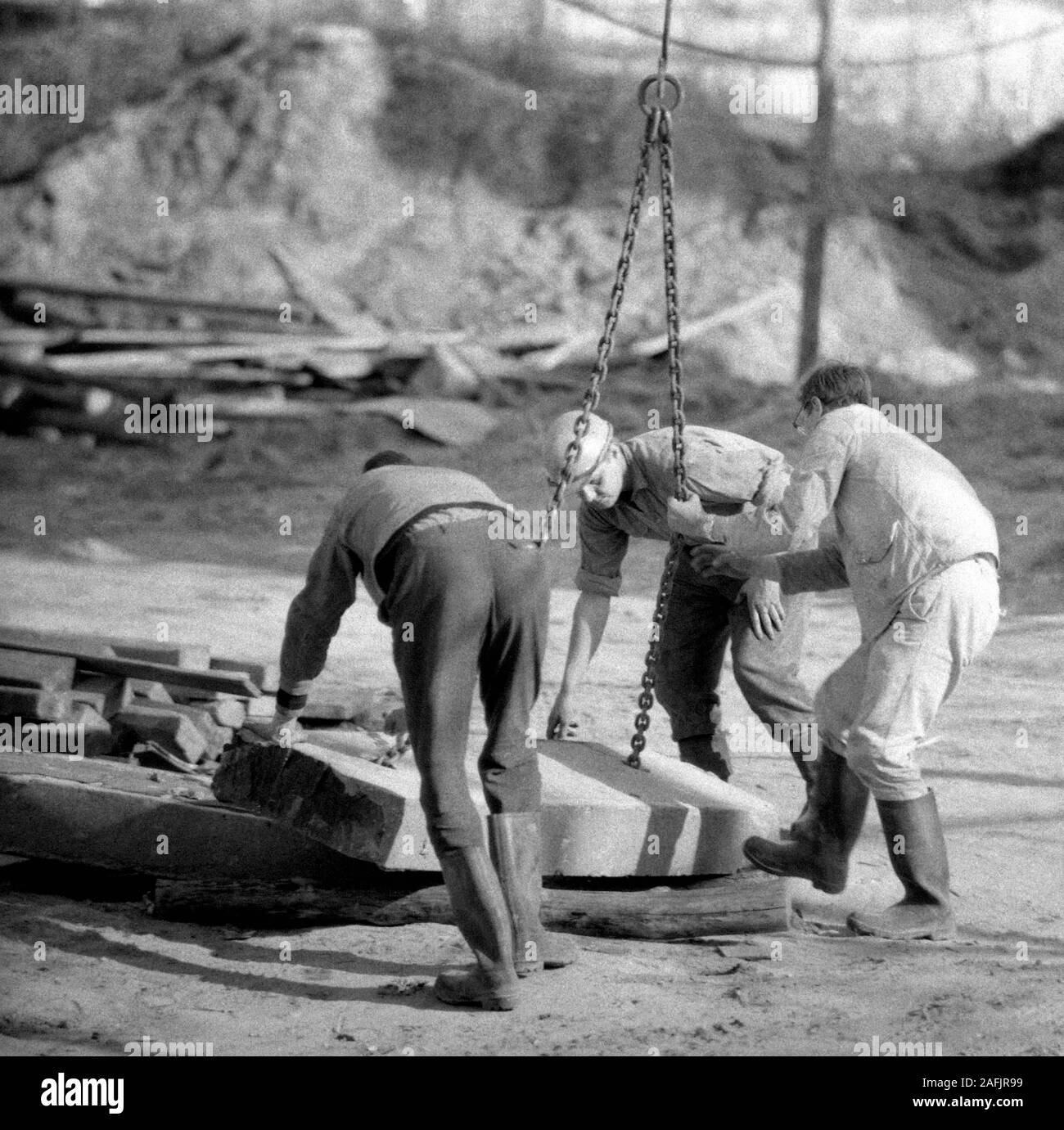 1960s construction worker hi-res stock photography and images - Alamy