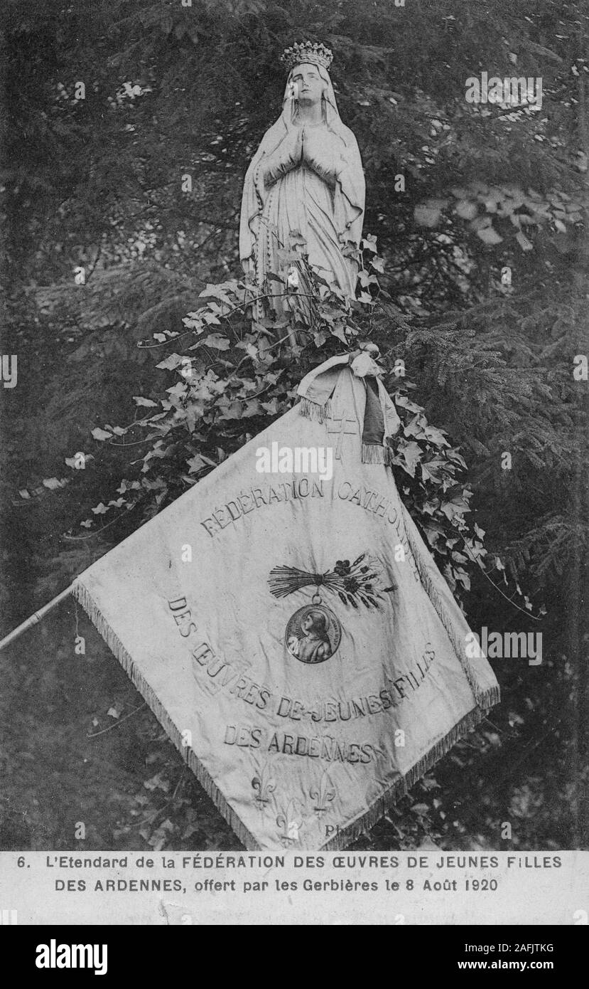 Flag of the Federation des Oeuvres des jeunes filles des Ardennes Stock ...