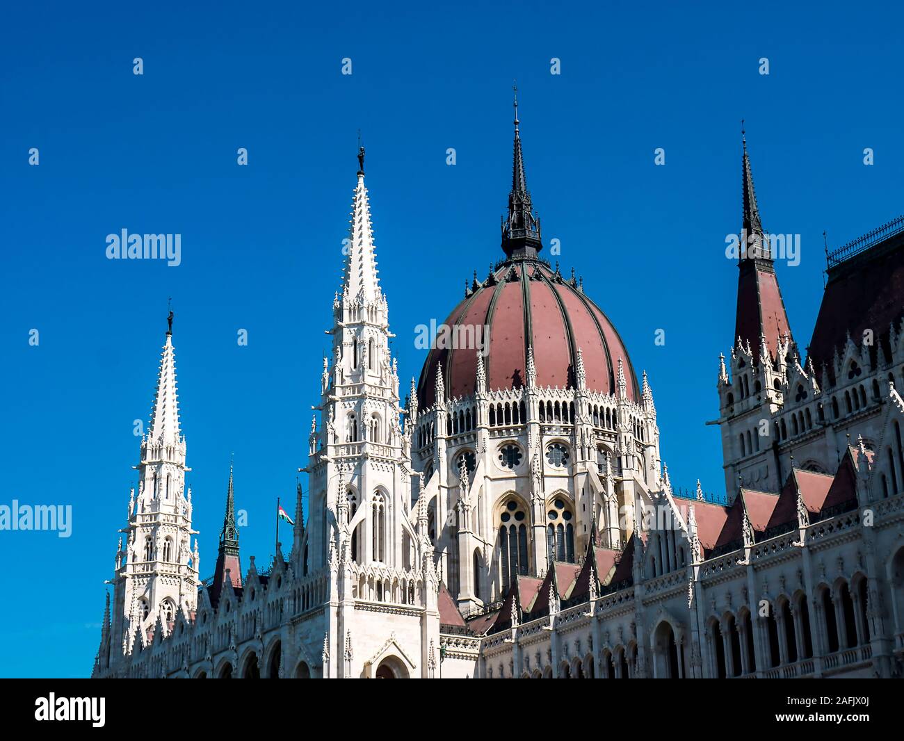 The Houses of Parliament in Budapest the Capital city of Hungary. In ...