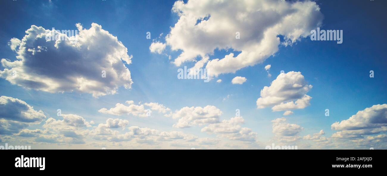 Summer sky clouds. Clear atmosphere Stock Photo - Alamy