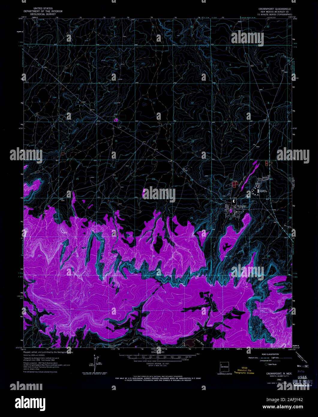 Map of crownpoint new mexico hi-res stock photography and images - Alamy
