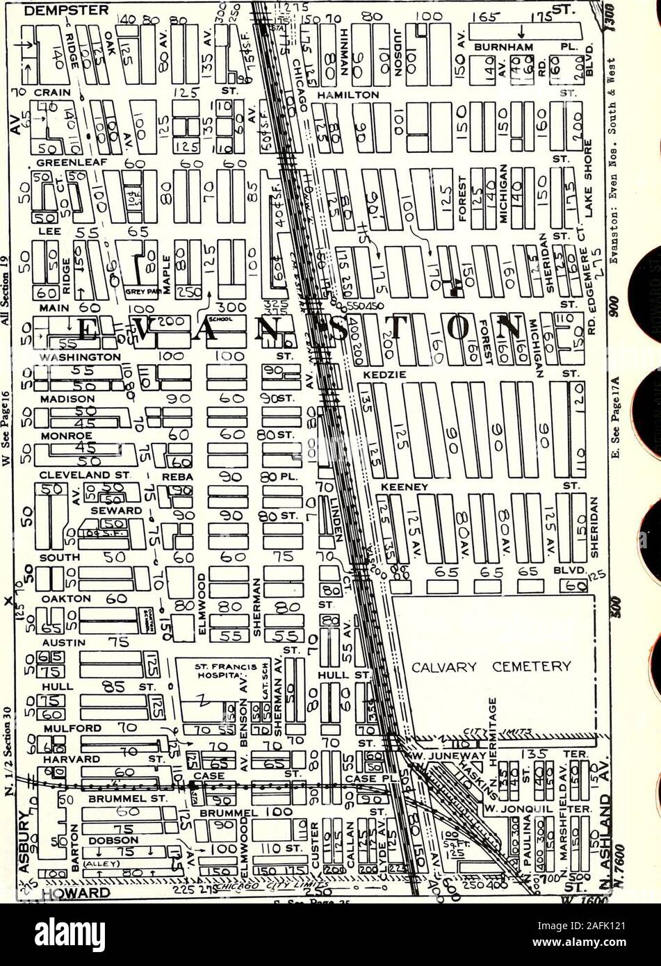 . Olcott's land values blue book of Chicago. Sec 25 ClasB 4-15-16-18 ...
