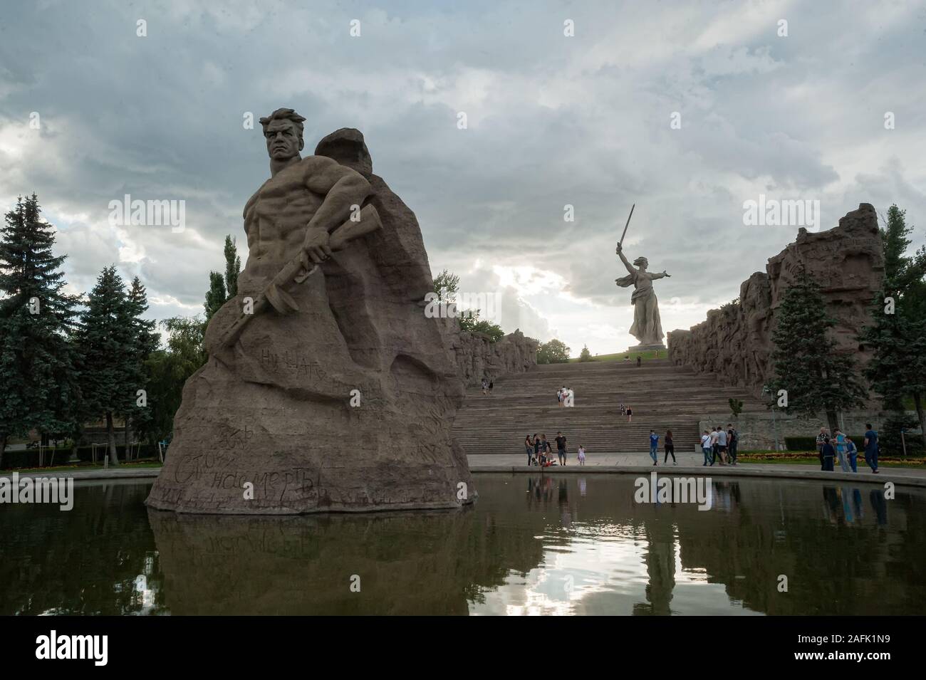 Mamaev Kurgan monument. Volgograd, Russia Stock Photo - Alamy