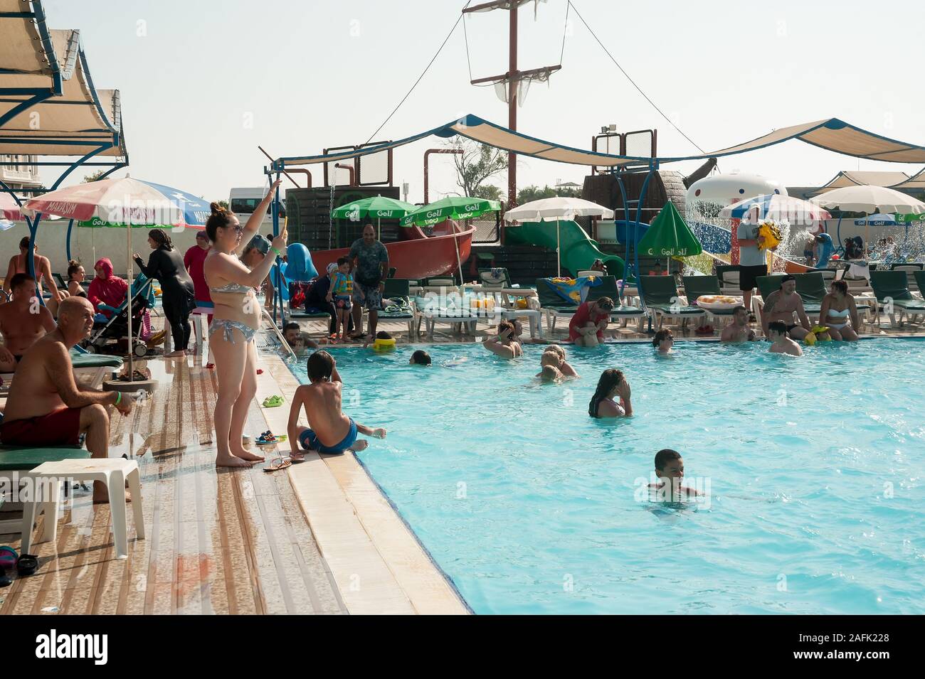 Water park at Senza hotel, Turkler, Turkey Stock Photo - Alamy