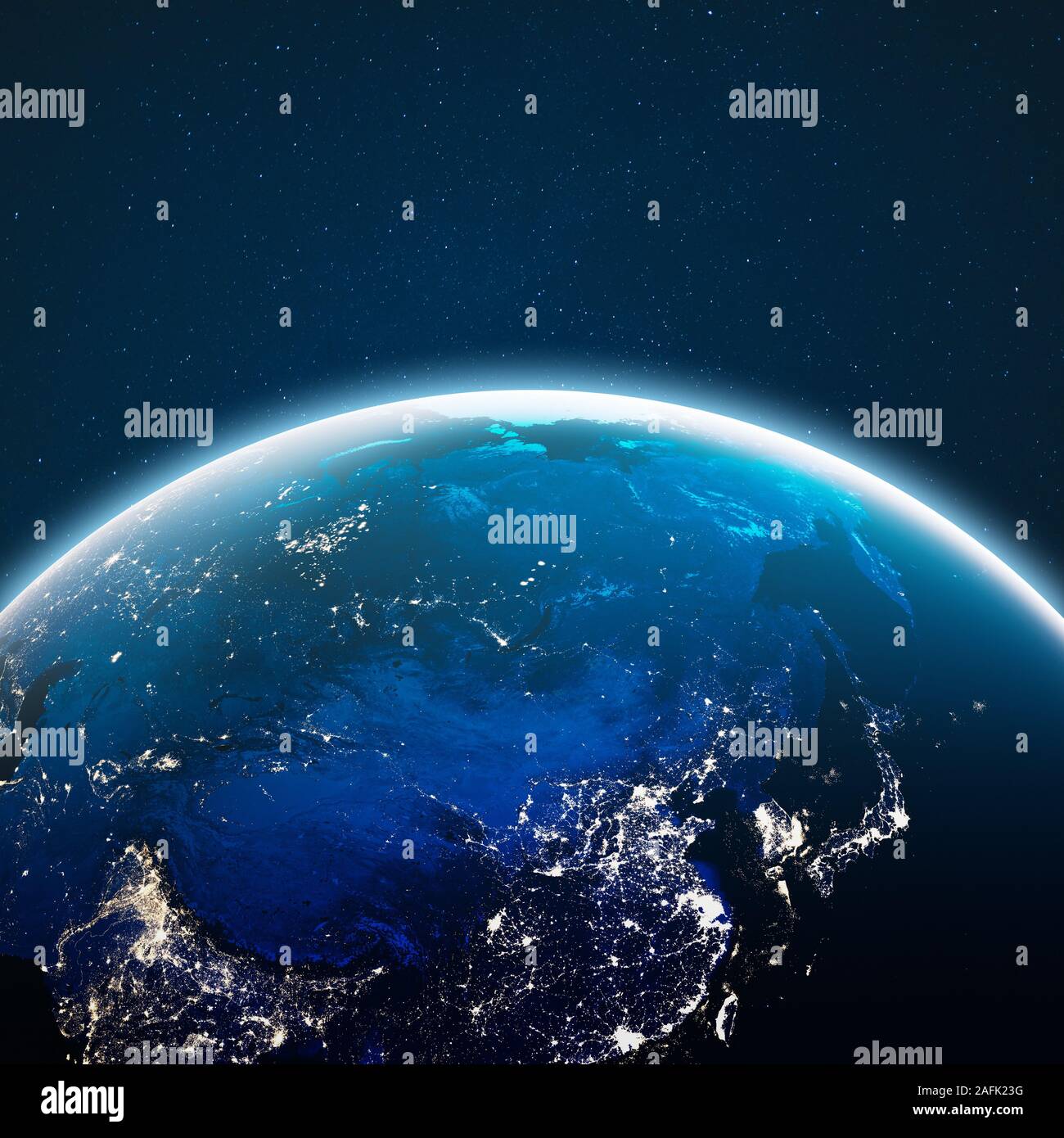 Earth from space. Elements of this image furnished by NASA. 3d ...