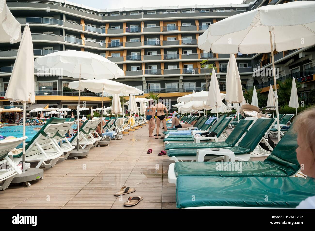 Swimming pool of luxury hotel. Turkler, Turkey Stock Photo - Alamy
