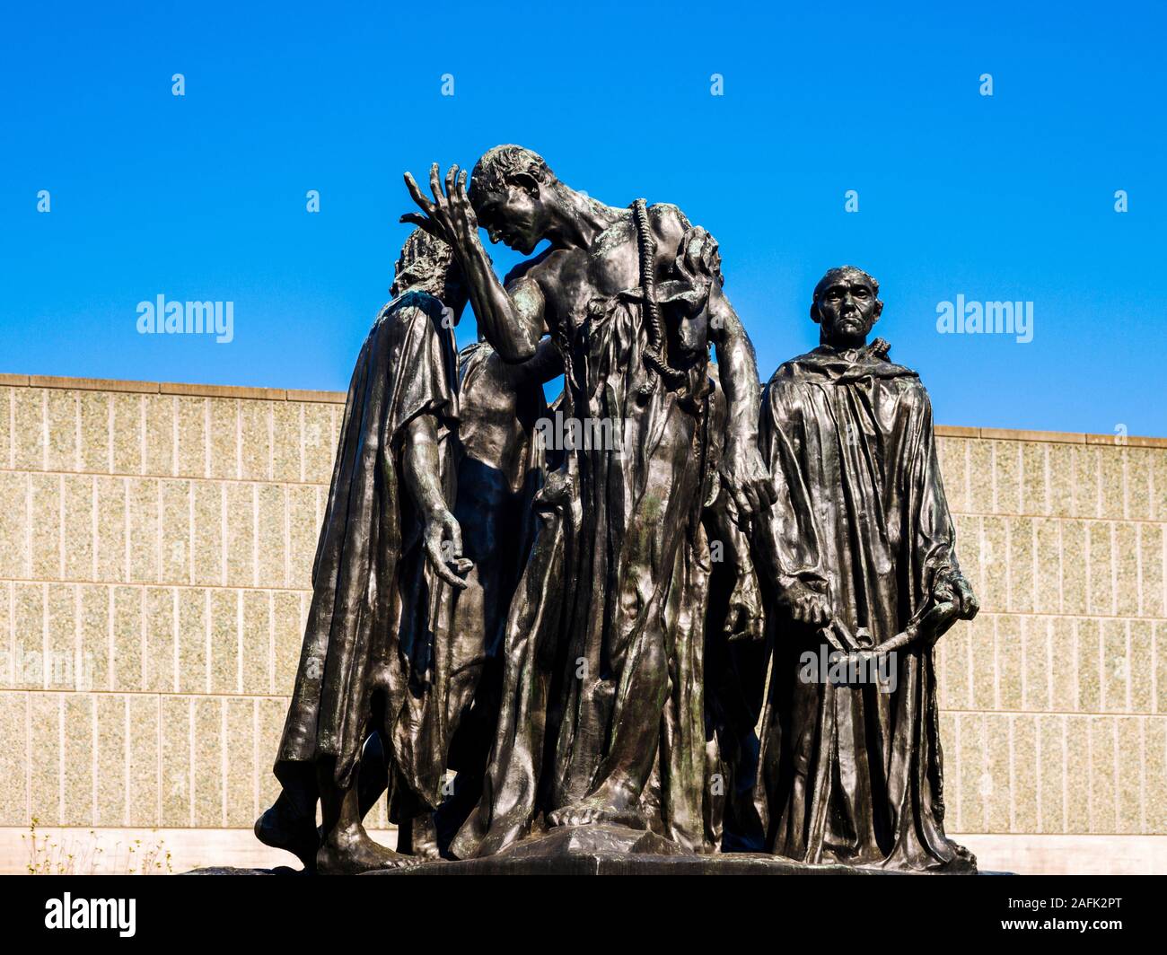 Les Bourgeois de Calais by Auguste Rodin, in front of National Museum ...