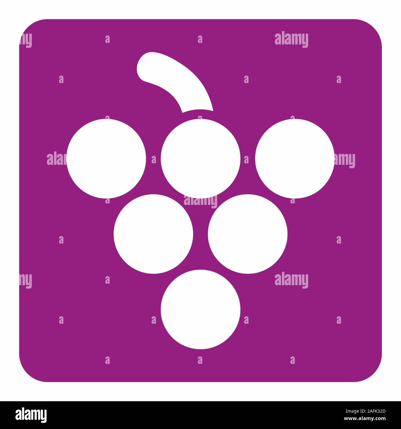 Grapes fruit icon Stock Vector Images - Alamy