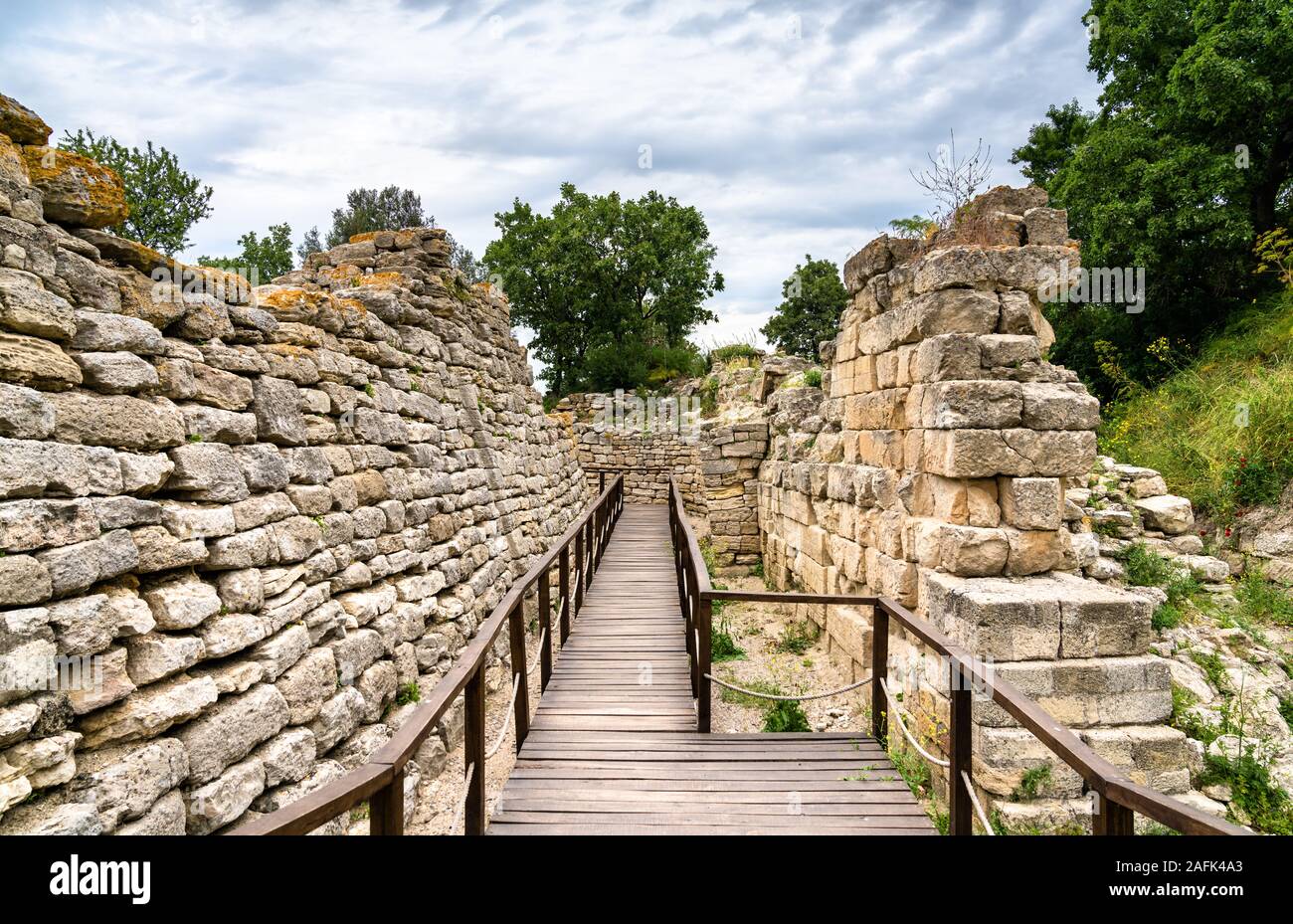 Ancient City of Troy in Turkey Stock Photo - Alamy