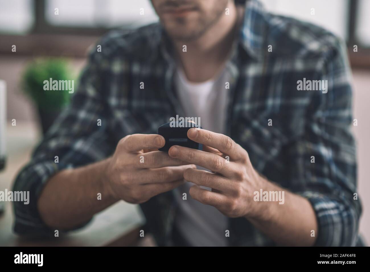 Handsome disappointed man holding hi-res stock photography and images ...