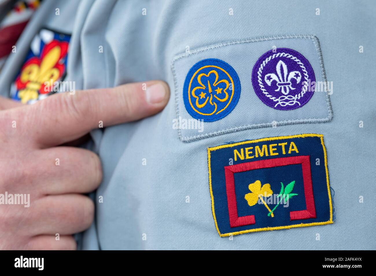World scout badge hi-res stock photography and images - Alamy