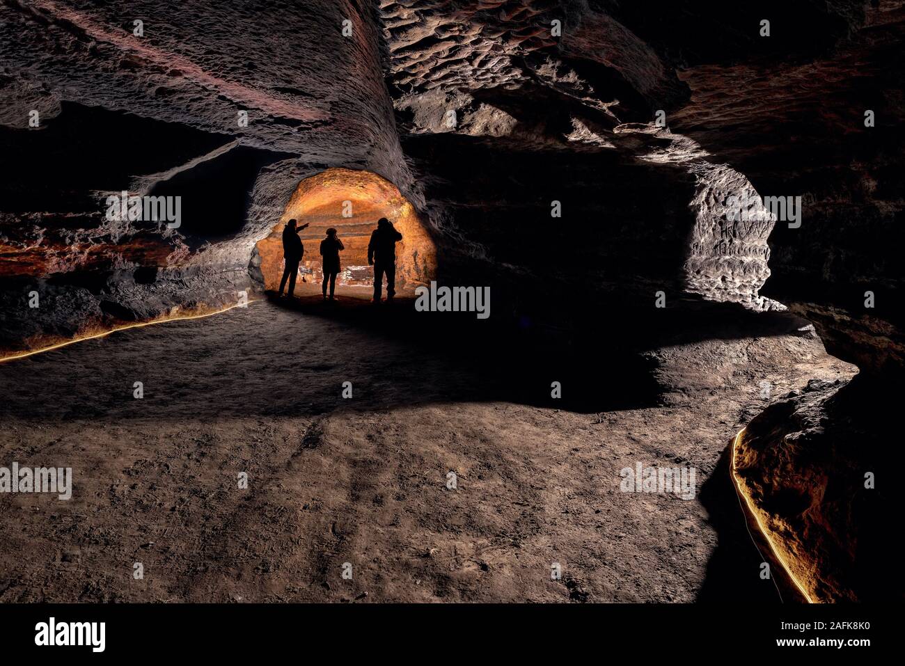 Caves of Hella, Iceland. Man made caves, could be made by Celts who ...