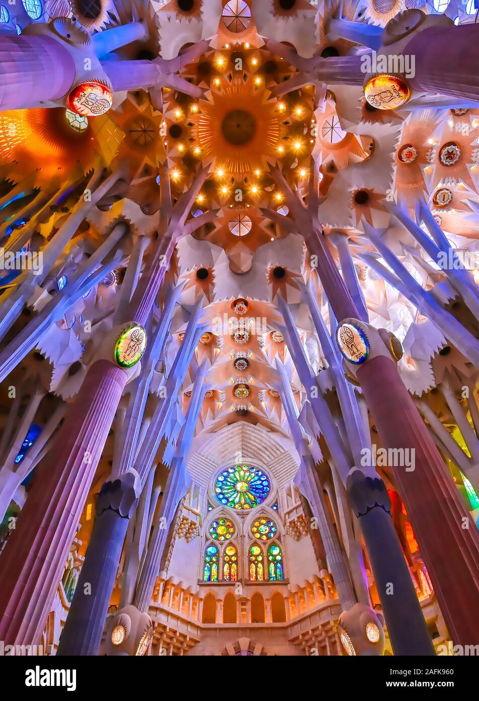 Sagrada Familia Cathedral In Barcelona High Resolution Stock ...