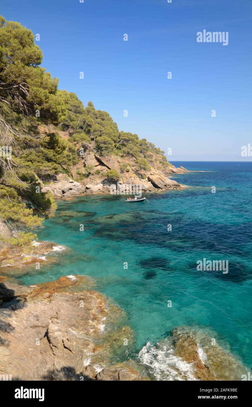 View from the Coastal Footpath of the Mediterranean Coast at the ...