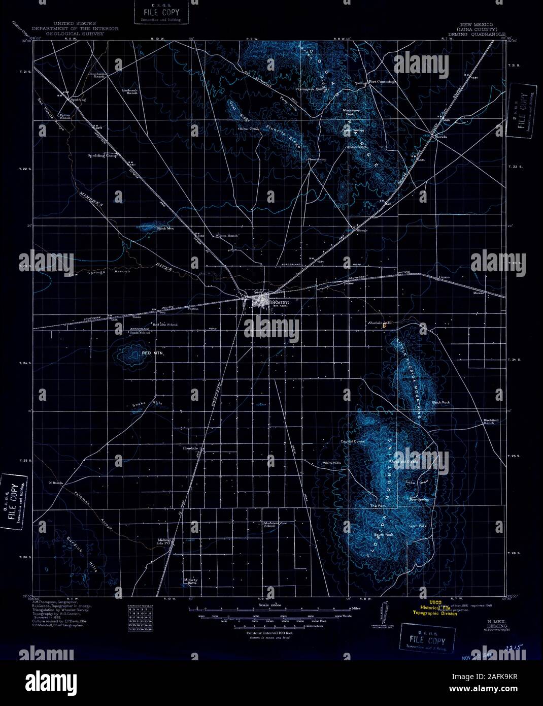 Map of deming hi-res stock photography and images - Alamy