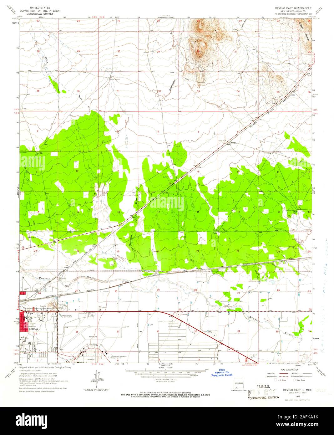 Map of deming new mexico hi-res stock photography and images - Alamy