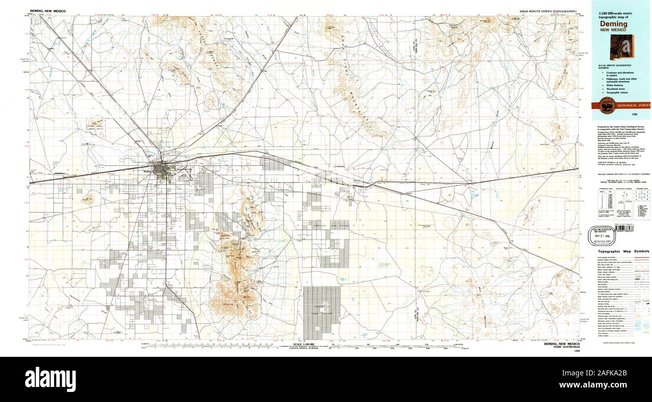 Map of deming hi-res stock photography and images - Alamy