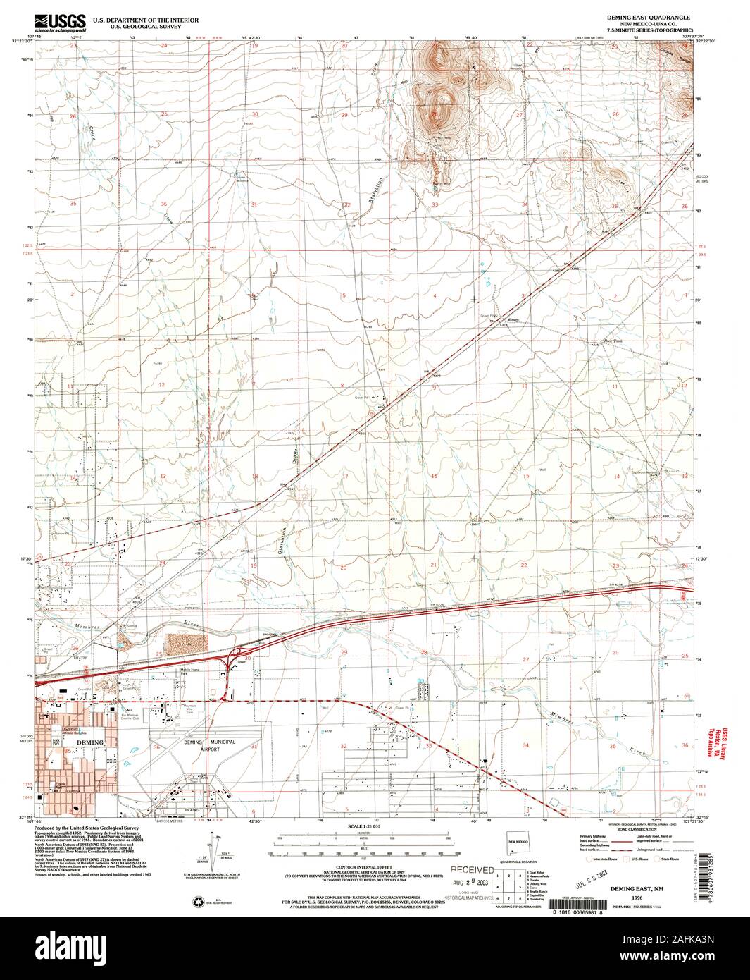 Map of deming hi-res stock photography and images - Alamy