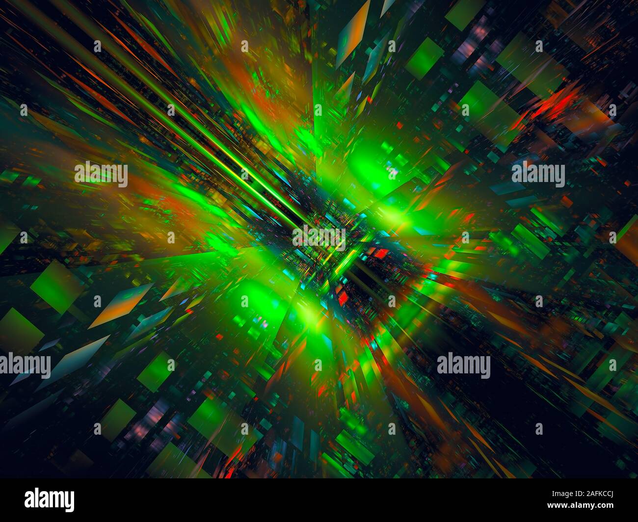 Abstract tech or vr background - digitally generated 3d illustration ...